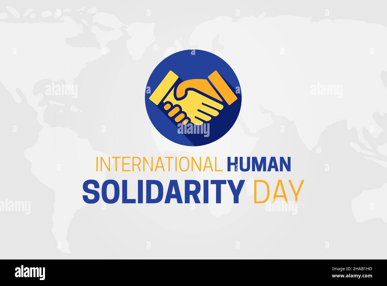 International Human Solidarity Day Background Illustration with ...