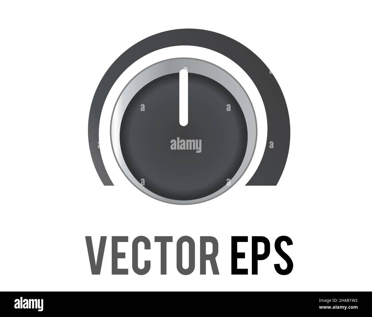 The isolated vector black circle audio mixing console controller button ...