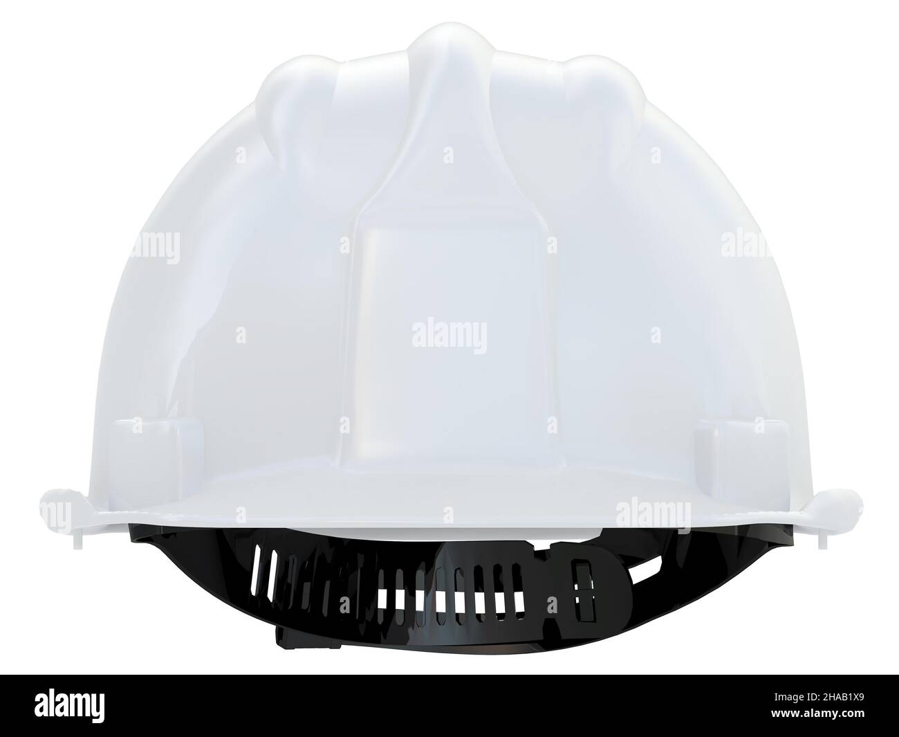 A 3D rendering of a helmet for a worker on white background Stock Photo ...