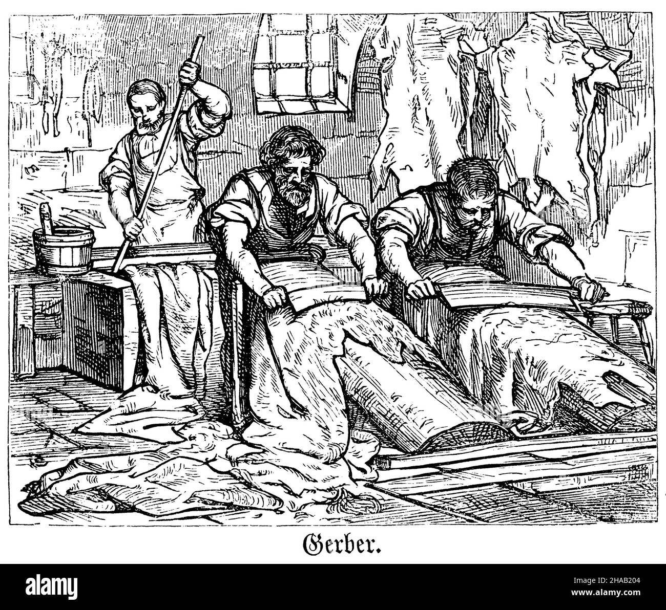 Tanner, , (picture book, 1881), Gerber Stock Photo - Alamy