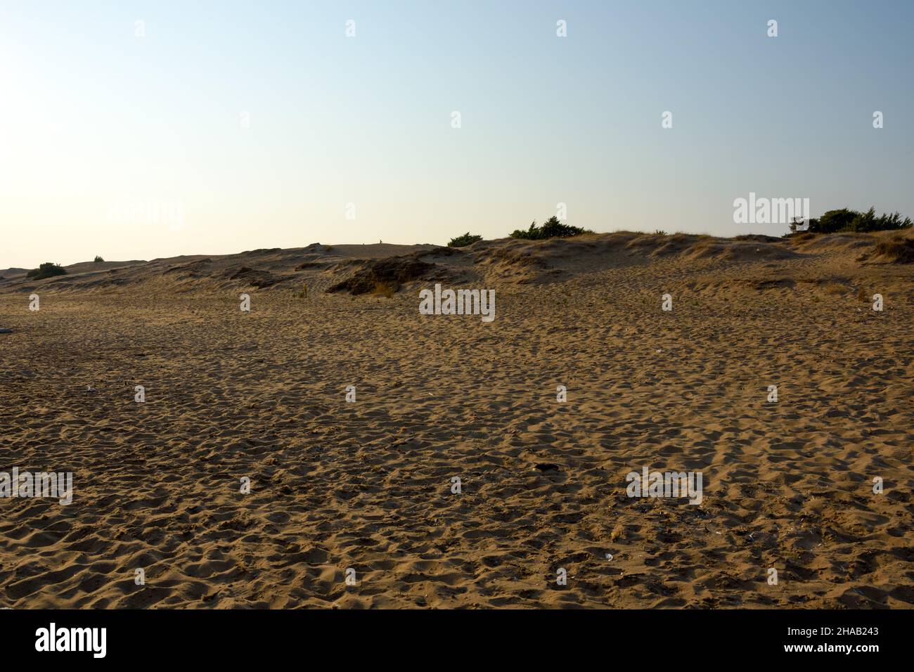 The sandy beach of Issos, Corfu, Greece Stock Photo - Alamy