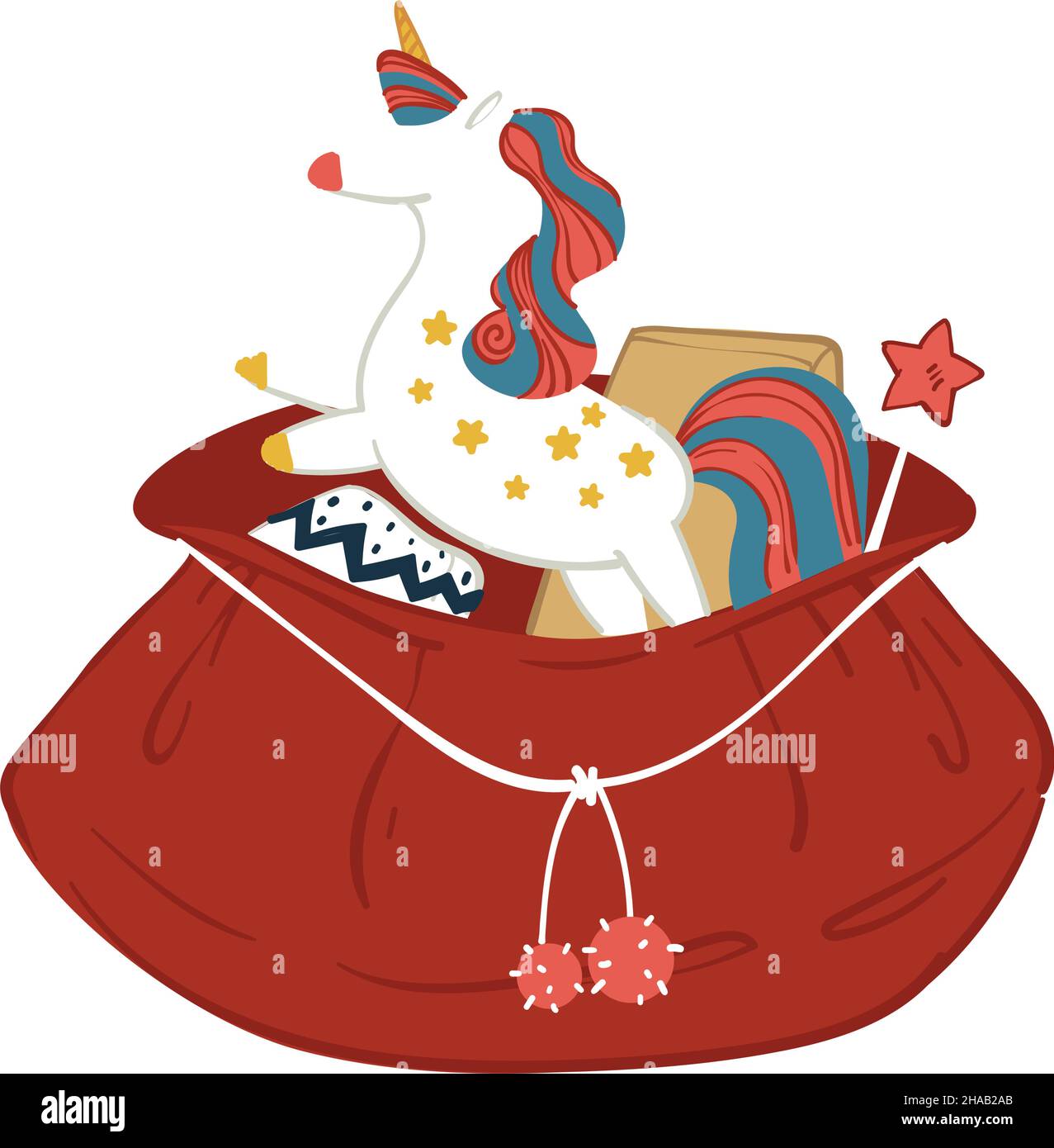 Children enjoy holiday gift Cut Out Stock Images & Pictures - Alamy