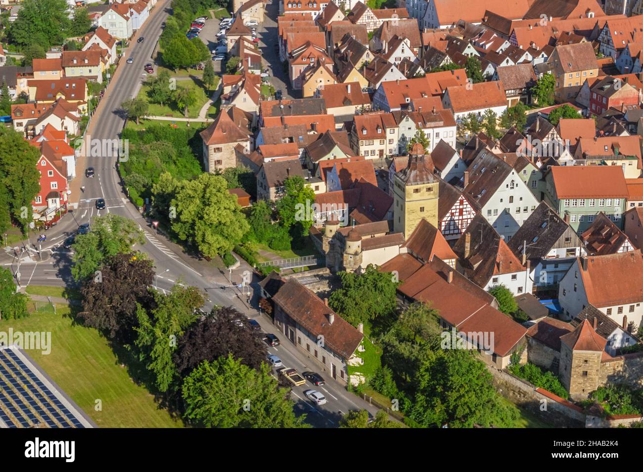 Aerial view to Weißenburg in Bavaria Stock Photo - Alamy