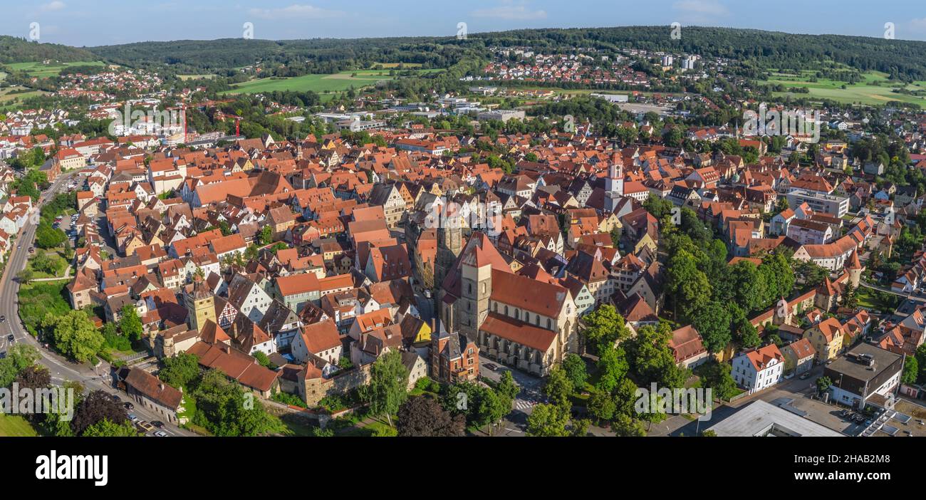 Aerial view to Weißenburg in Bavaria Stock Photo - Alamy