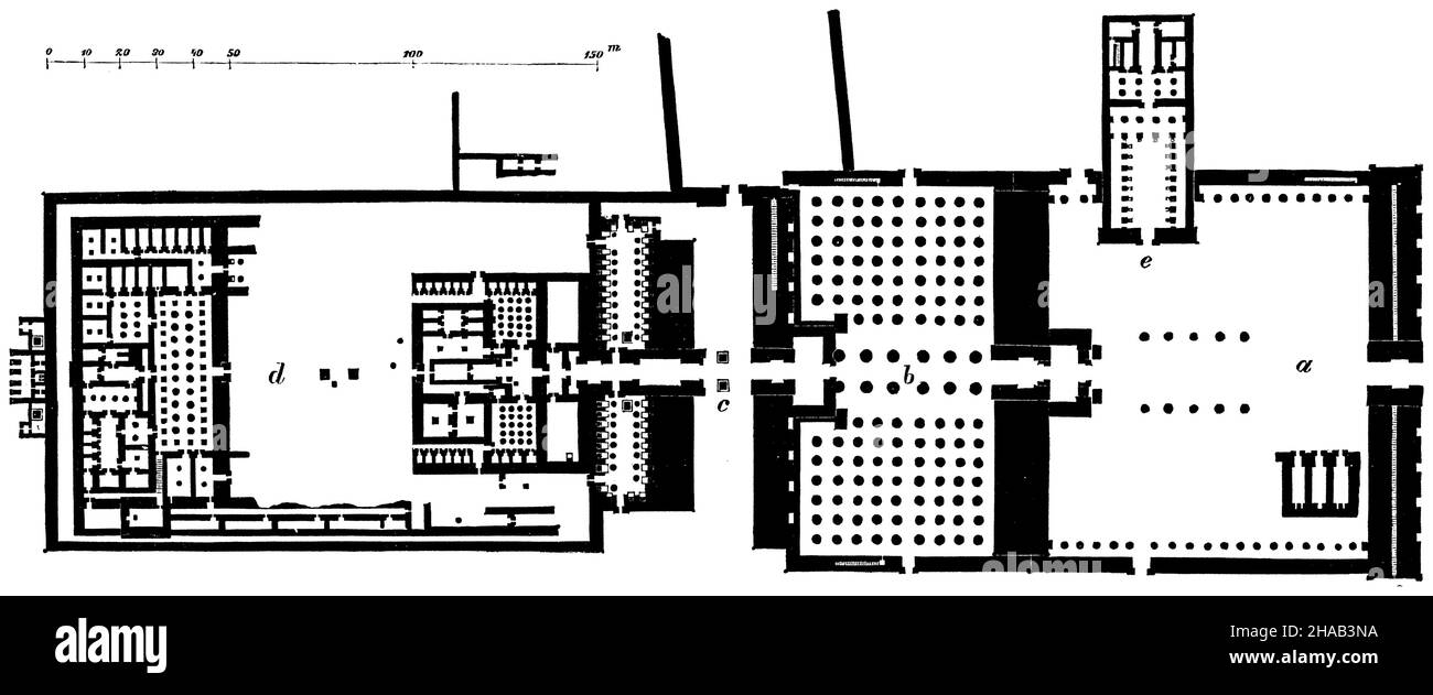 Temple Of Amun At Karnak Plan