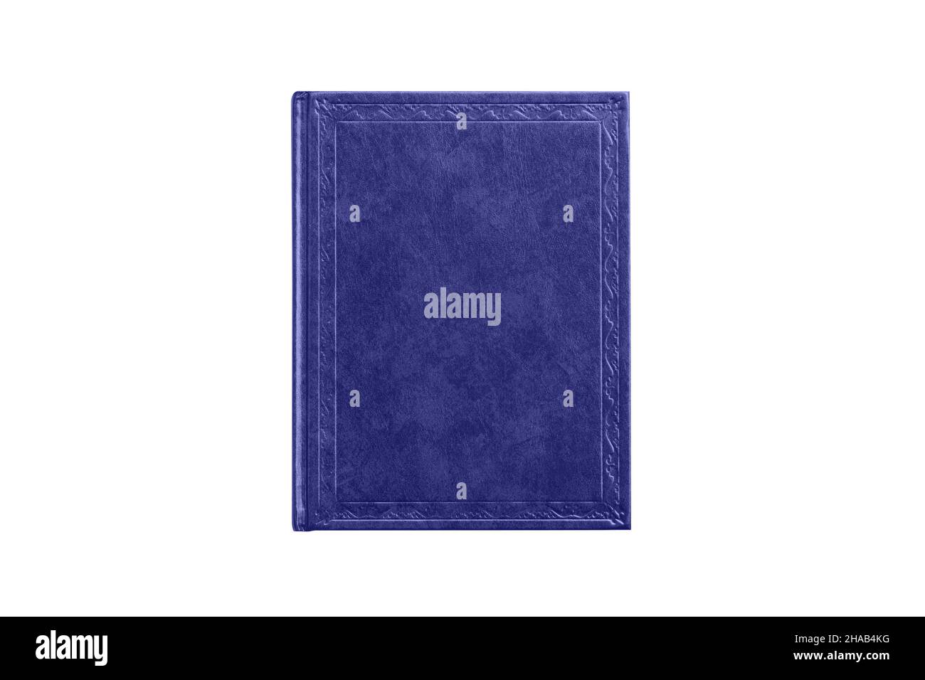 cover book isolated on white background, top view close-up very peri ...