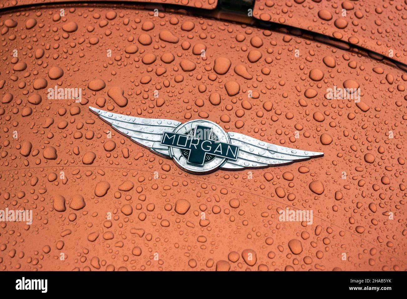 Morgan badge. Classic And Performance Car Spectacular 2021 Stock Photo ...