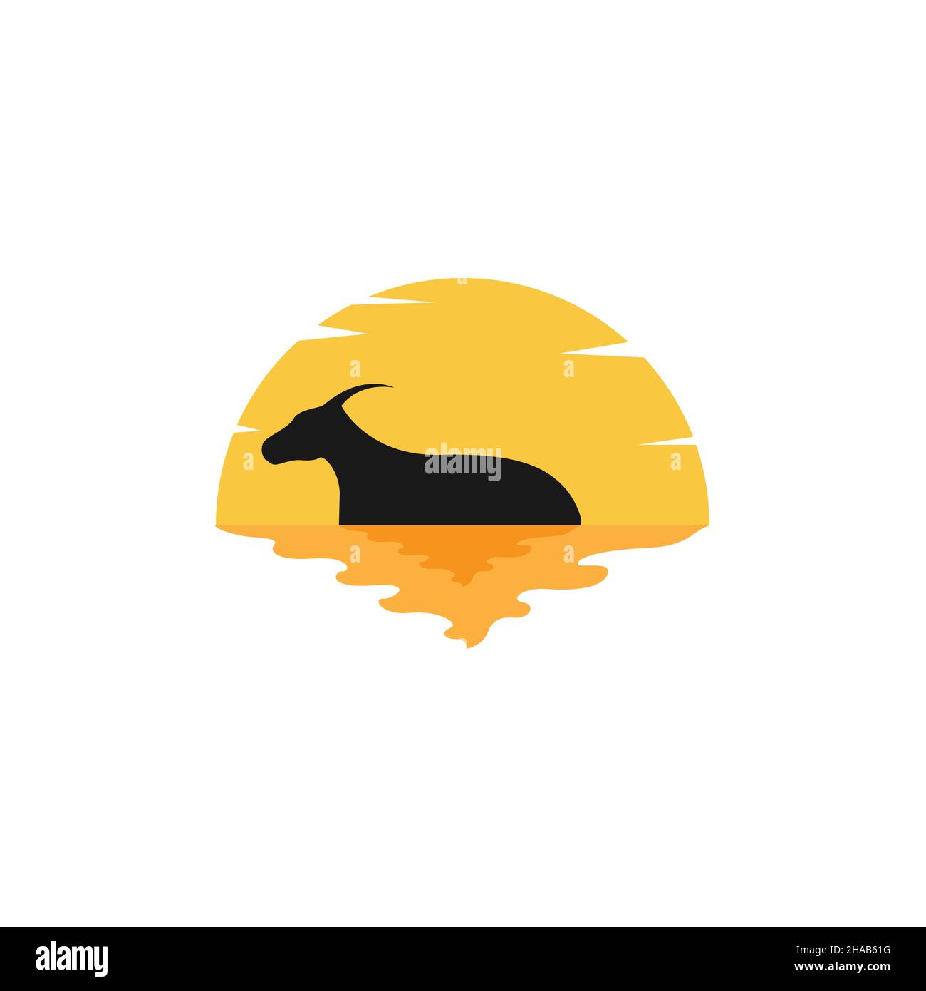 Beautiful Goat Logo High Resolution Stock Photography and Images - Alamy