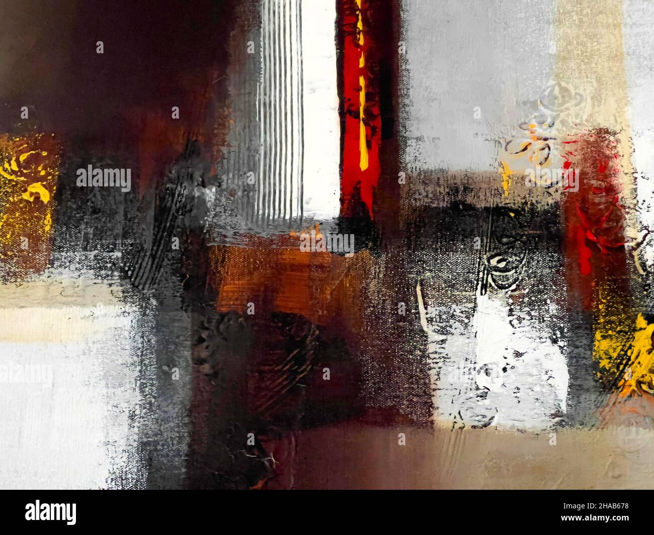 Abstract paints with multiple colors, texture, background painting ...