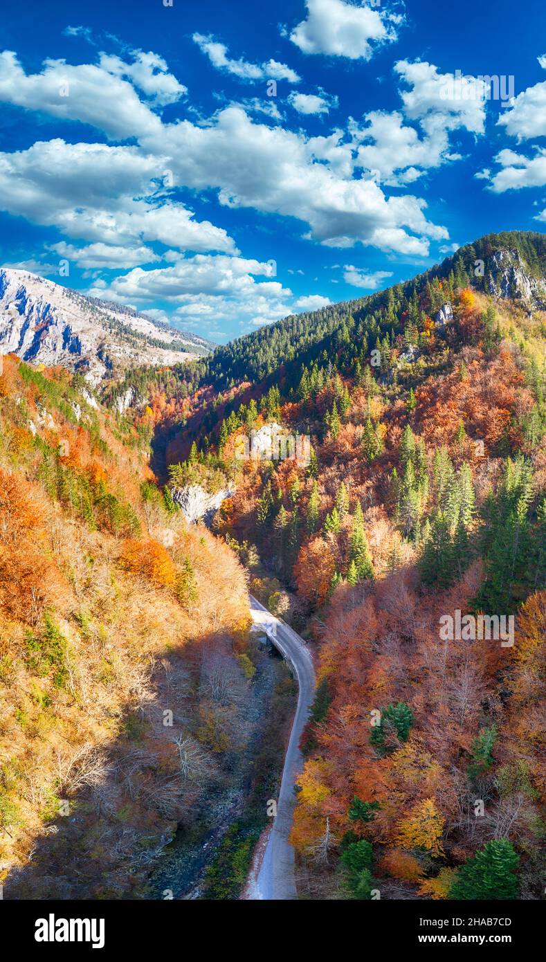 Aerial view of Rhodopes Mountain Stock Photo - Alamy