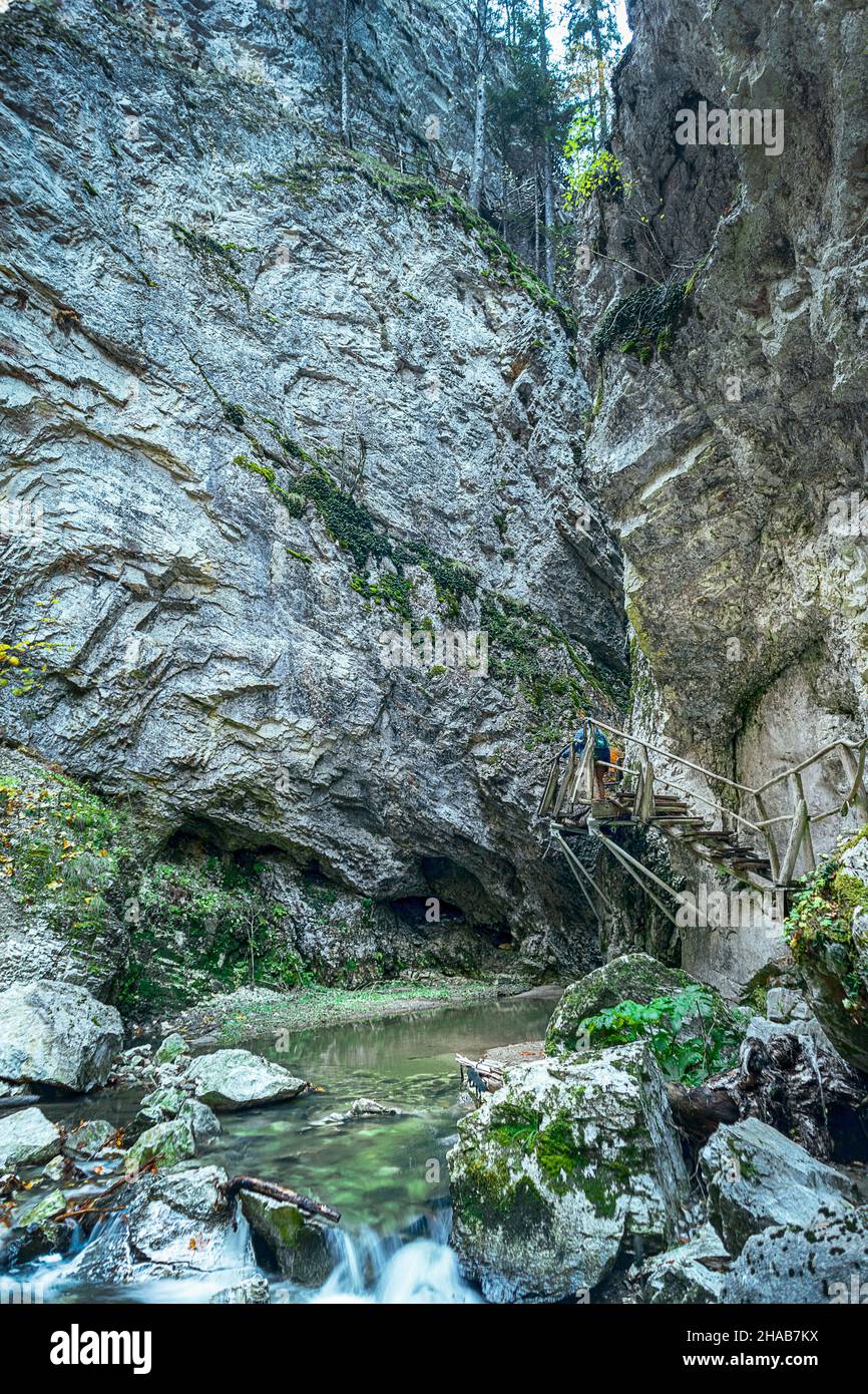 Devil bridge track in gorge Bulgaria Stock Photo - Alamy