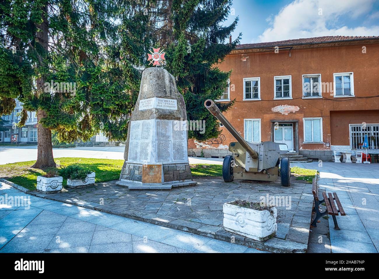 Center of historical town of Batak, Pazardzhik Region, Bulgaria Stock ...