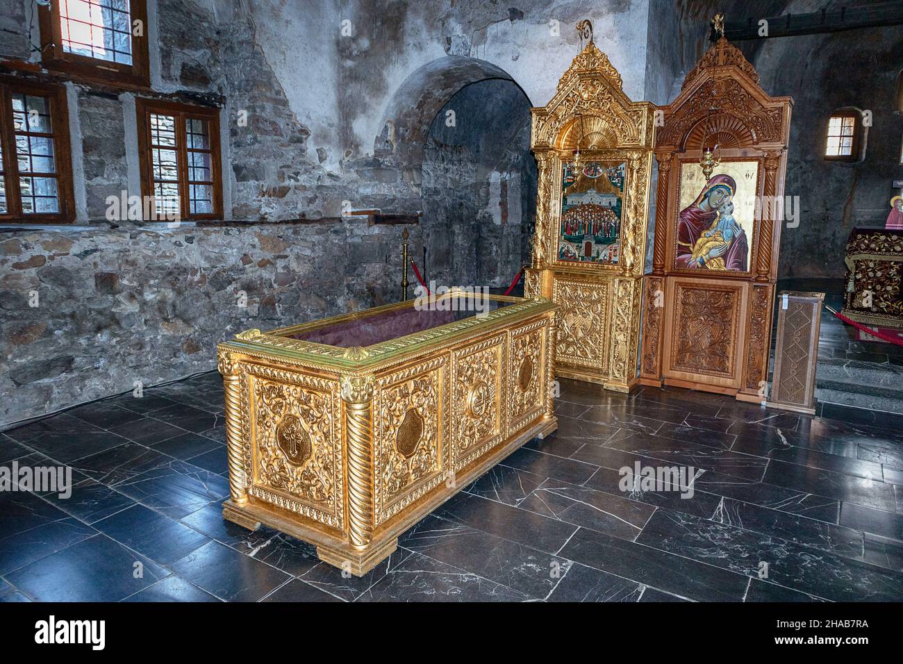 the Saint Nedelya church in Batak, with the bones of the dead Stock ...