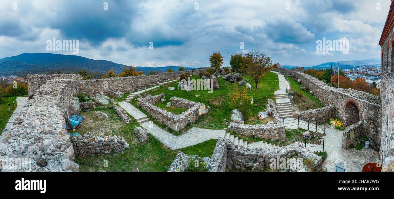 Ruins of Ancient Byzantine fortress Peristera Stock Photo - Alamy