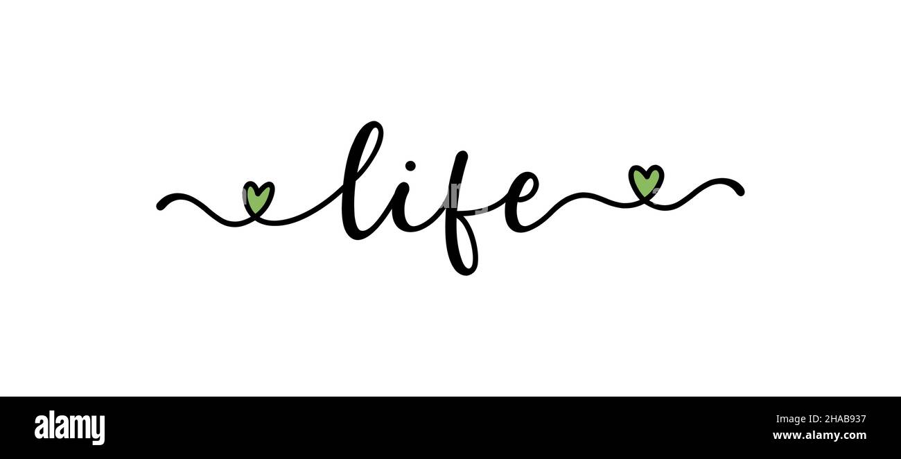 Hand sketched LIFE word as ad, web banner Stock Vector Image & Art - Alamy