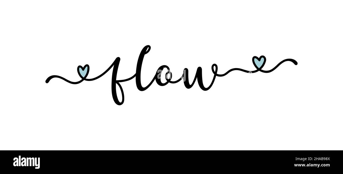 Hand sketched FLOW word as ad, web banner Stock Vector Image & Art - Alamy