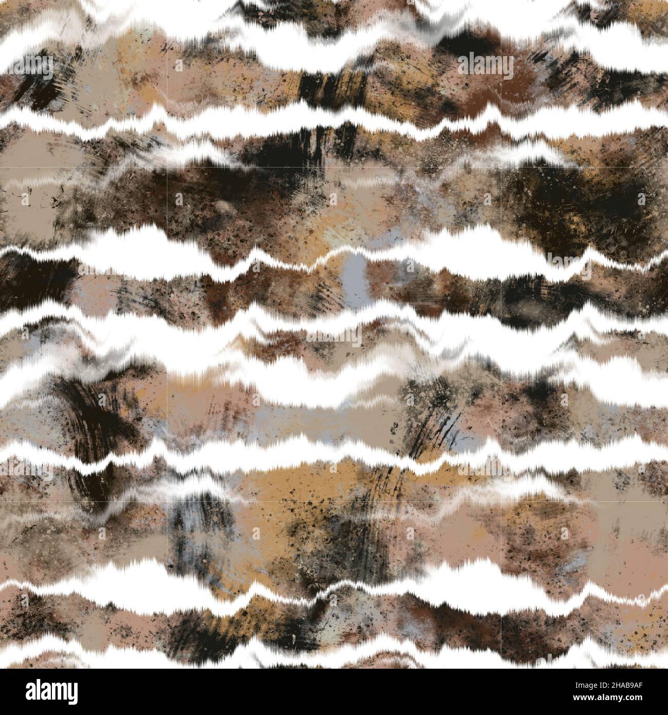 Seamless neutral tan and white distressed grungy motif surface pattern ...