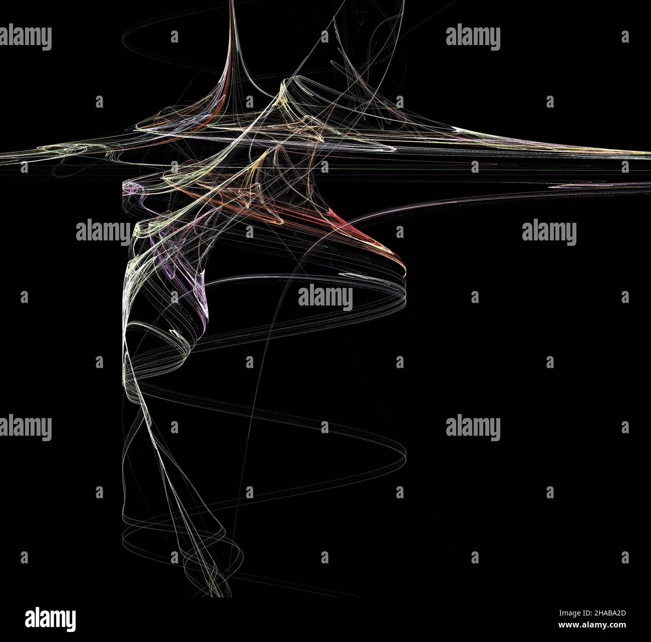 image of one Illustration of digital fractal Stock Photo - Alamy