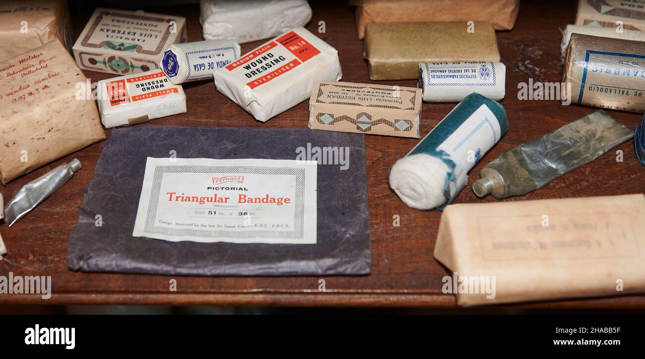 Detail of old pharmacy objects Stock Photo - Alamy