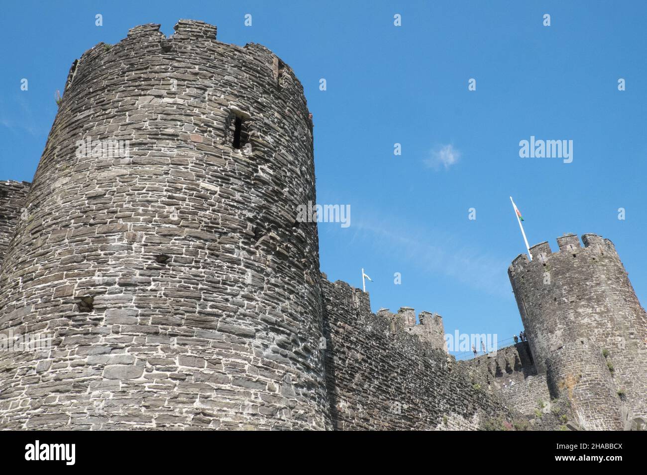 Walk,walking,walker,castle,walls,around,town,of,in,Conway,Conwy,Conwy ...