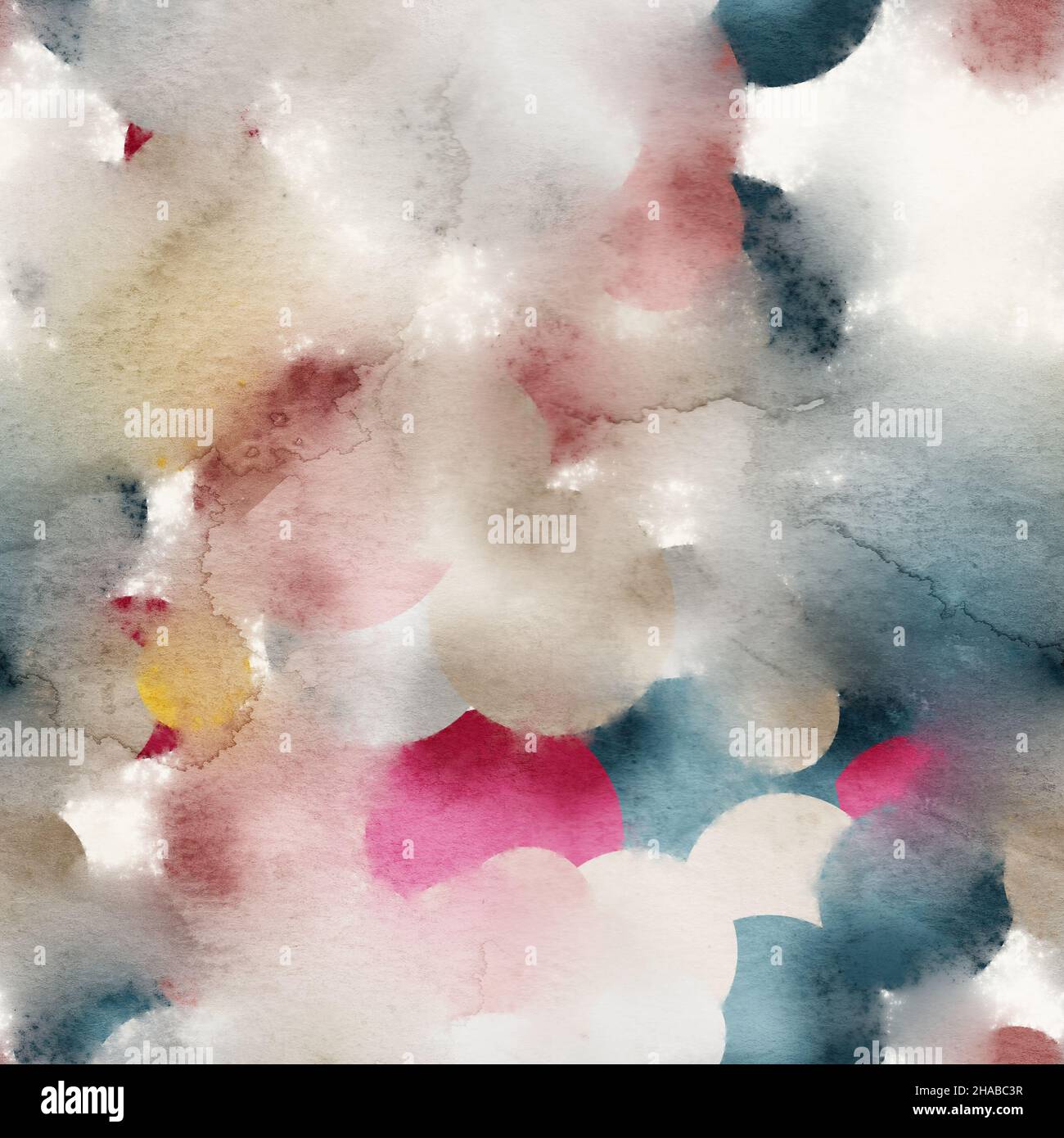 Seamless geo watercolor wet on wet bleed surface pattern design for ...
