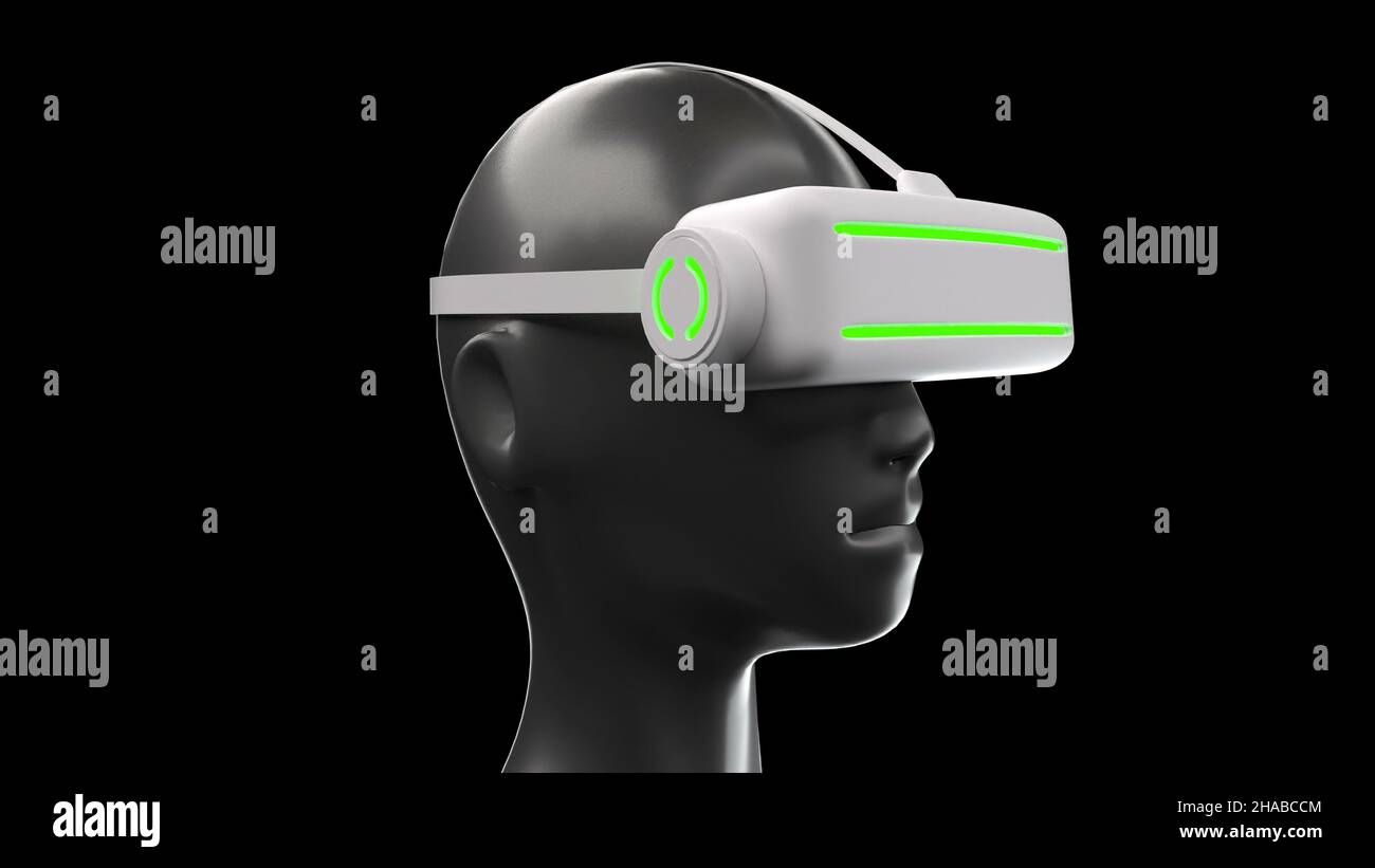 Helmet virtual reality glasses in modern 3d style Augmented reality ...