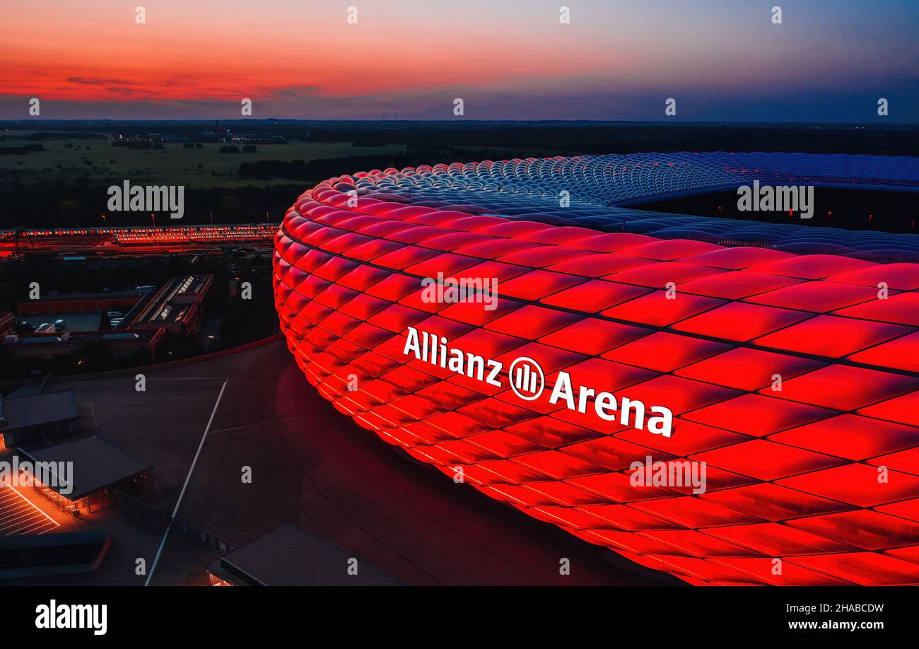 Allianz Arena - world-known stadium of Bayern Munich FC. October 2020 ...
