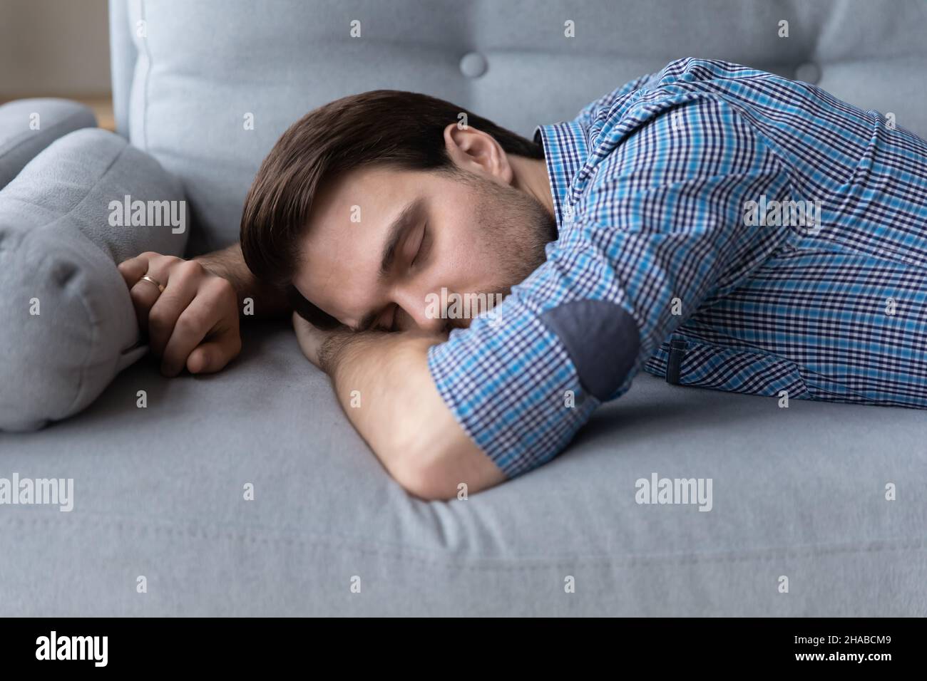 Man lying down hi-res stock photography and images - Alamy