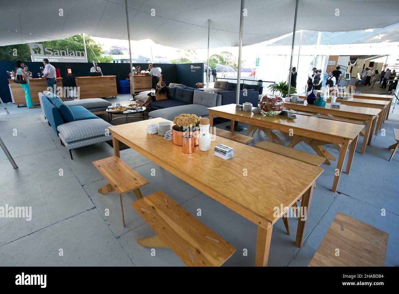 JOHANNESBURG, SOUTH AFRICA - Oct 19, 2021: A perspective shot of a cafe ...
