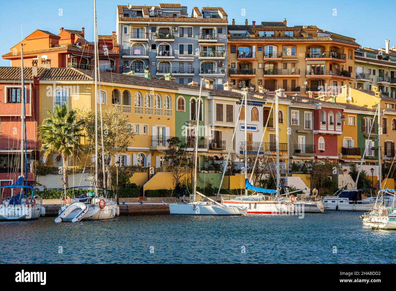 "Port Sa Playa, Valencia, Spain - 12/08/2021: Bright sunny day ...