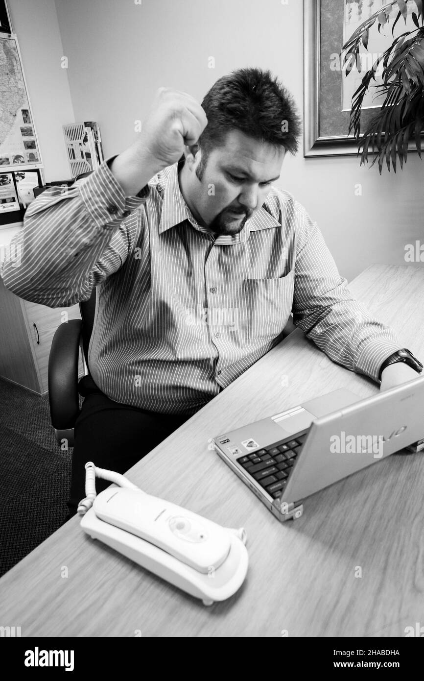 Computer africa office Black and White Stock Photos & Images - Alamy