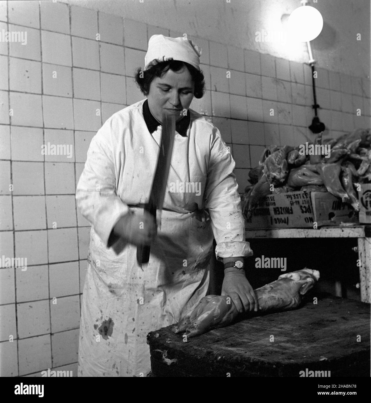 At the slaughterhouse Black and White Stock Photos & Images - Alamy
