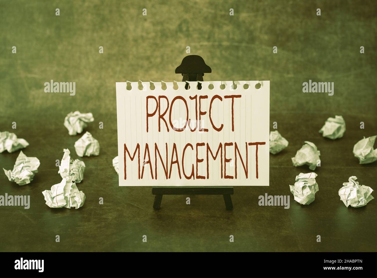 Text caption presenting Project Management. Concept meaning Application ...