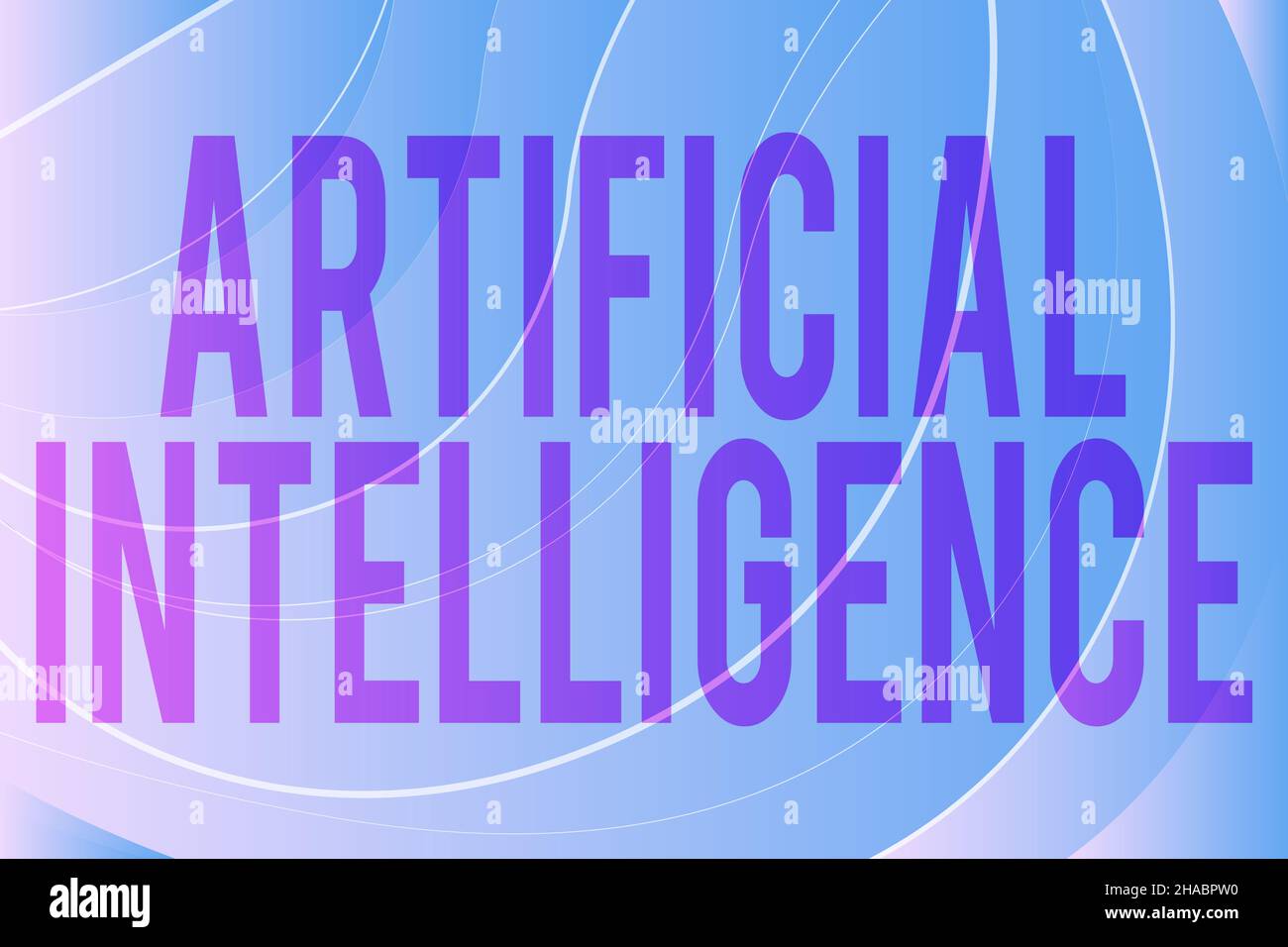 Sign displaying Artificial Intelligence. Conceptual photo Machine copy ...