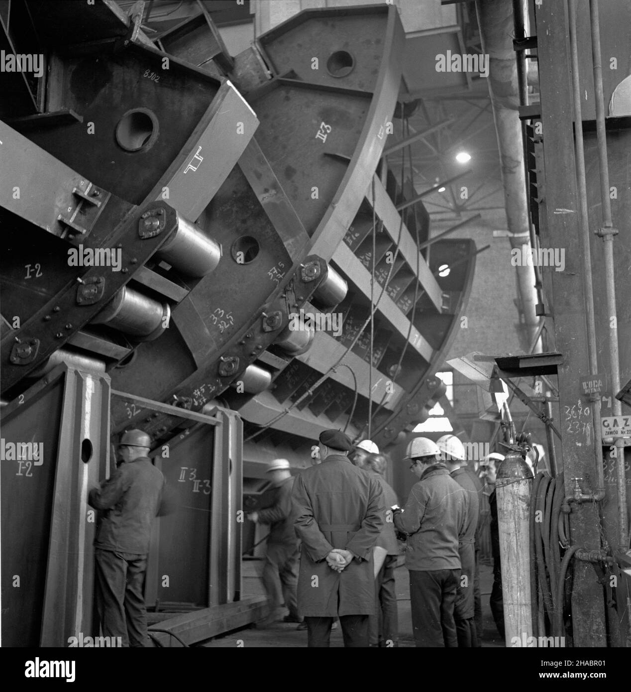 Furnaces in the steel works Black and White Stock Photos & Images - Alamy