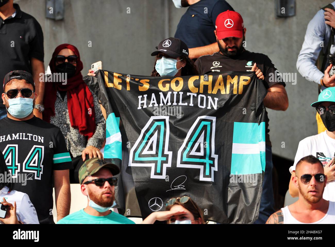 Mercedes amg f1 fans in grandstand hi-res stock photography and images ...