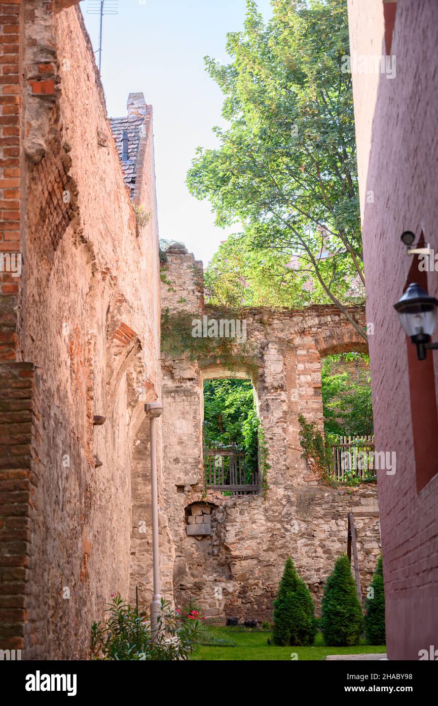 View on the historic architecture and the streets and squares of Sopron ...