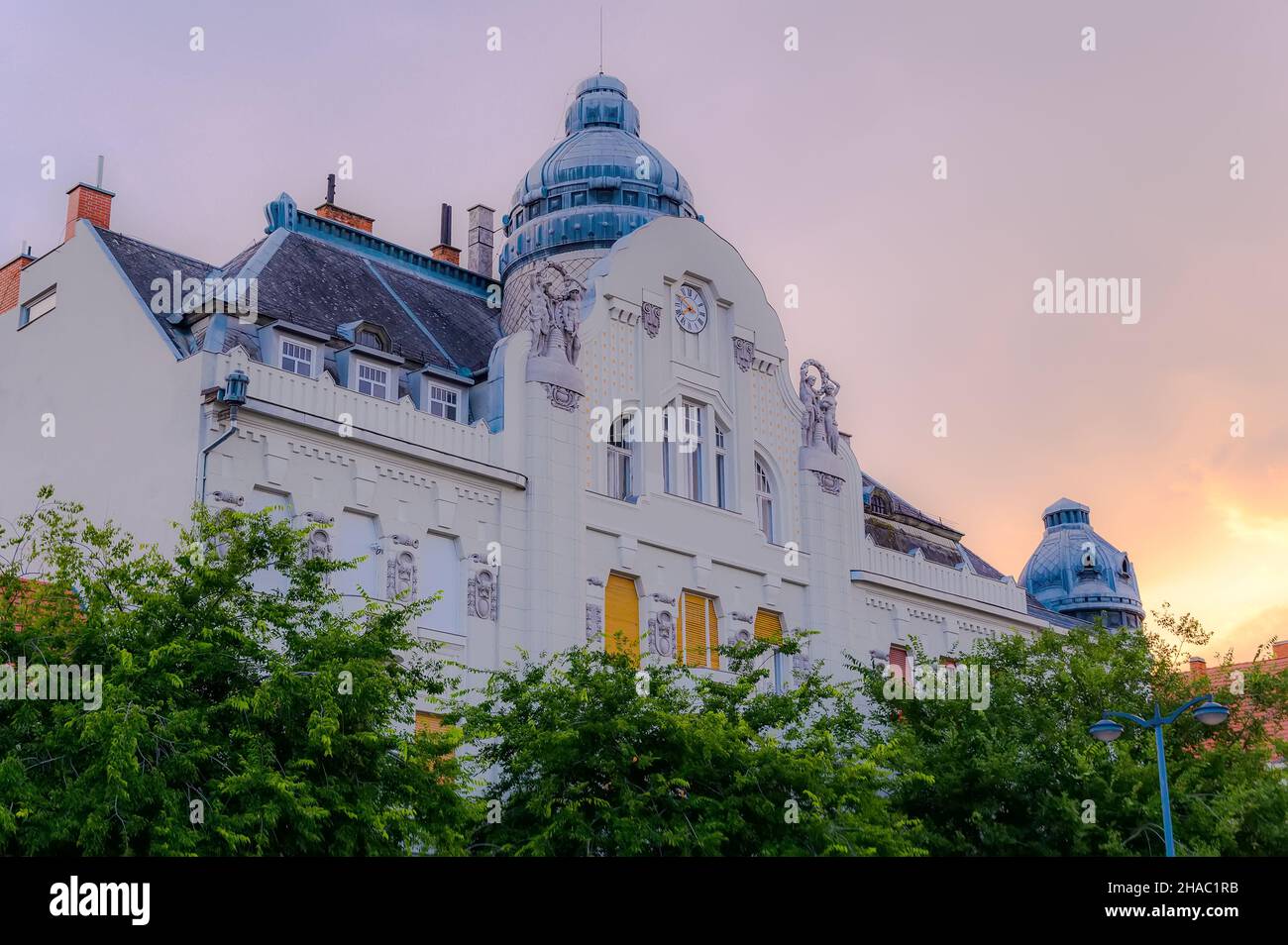 Building of the shopping mall called Centrum in Szombathely, Hungary ...