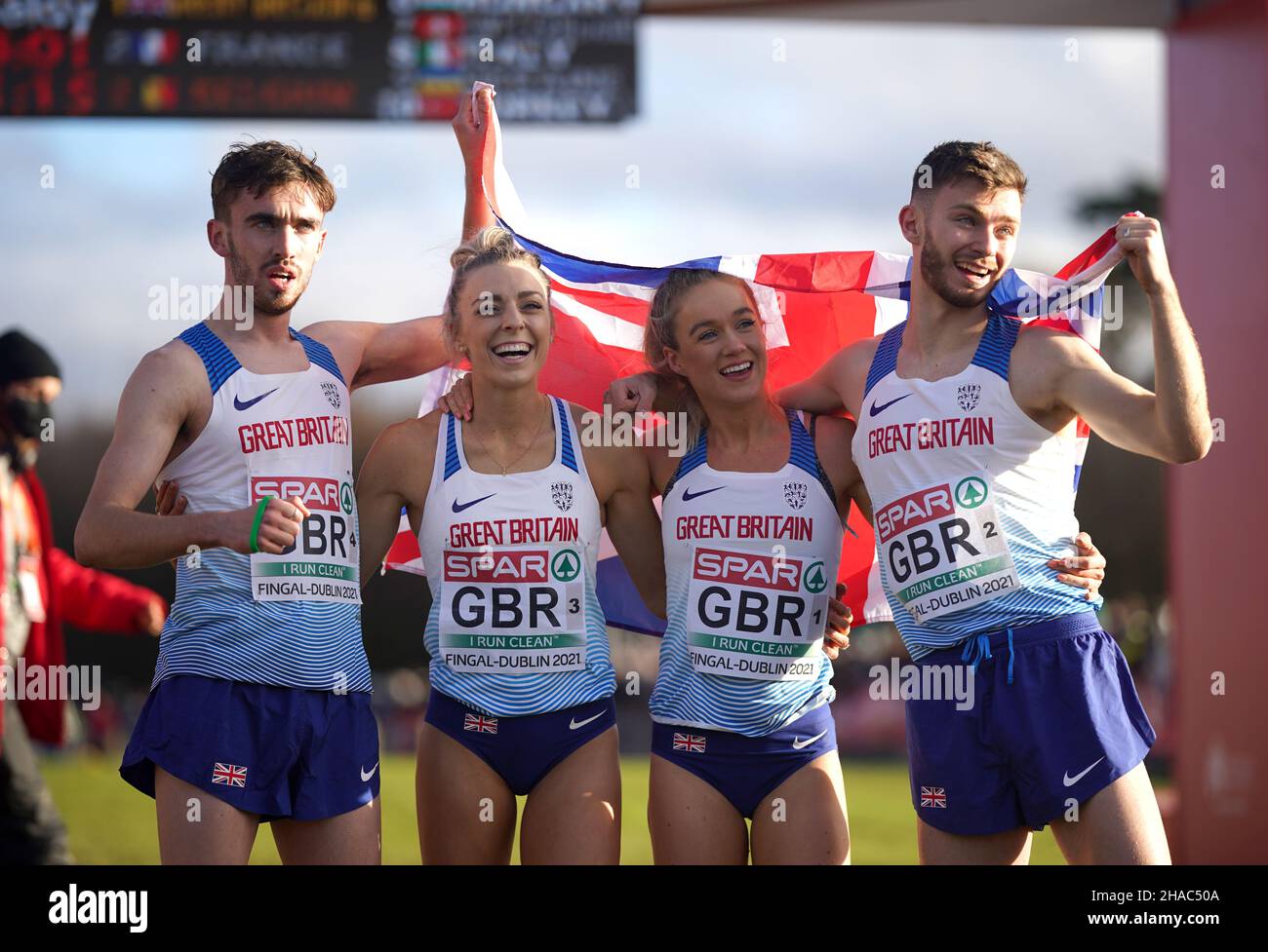 Great Britain's (left-right) Benjamin West, Alexandra Bell, Hannah ...