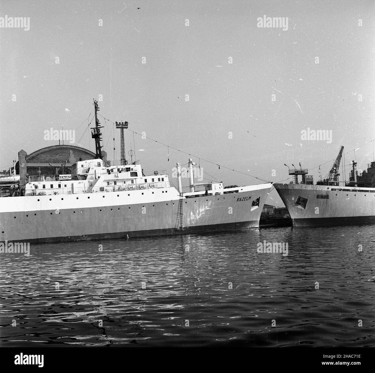 Factory trawler ship Black and White Stock Photos & Images - Alamy