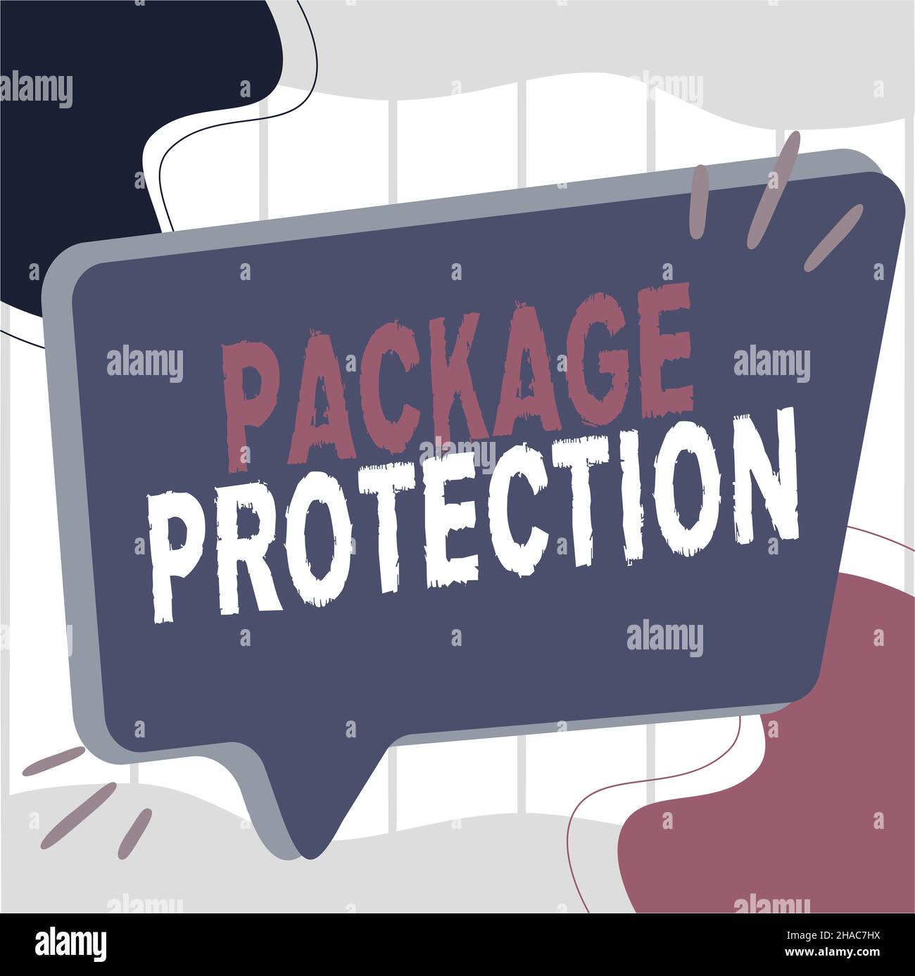 Sign displaying Package Protection. Word for Wrapping and Securing ...