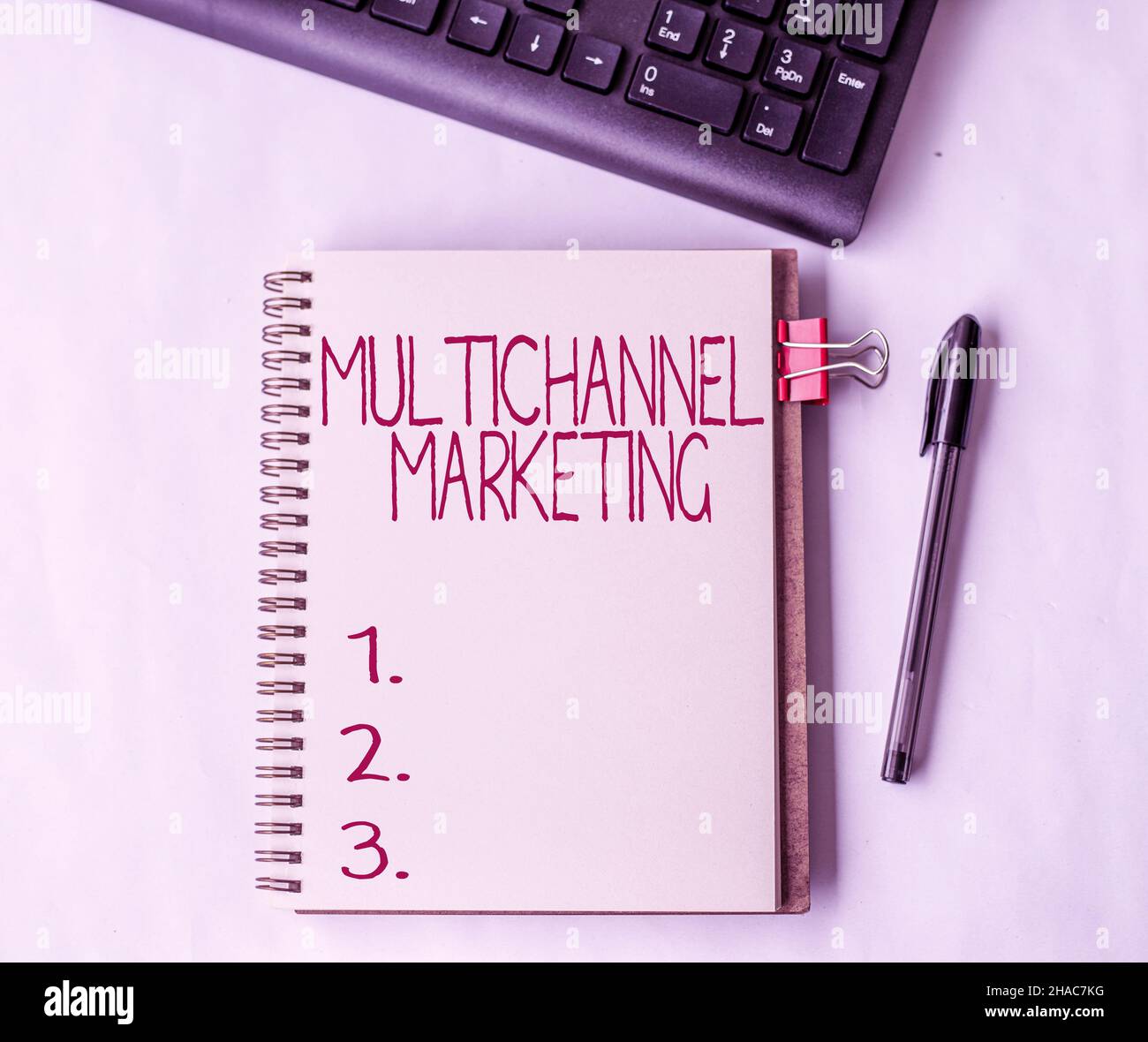 Inspiration showing sign Multichannel Marketing. Word Written on for a ...