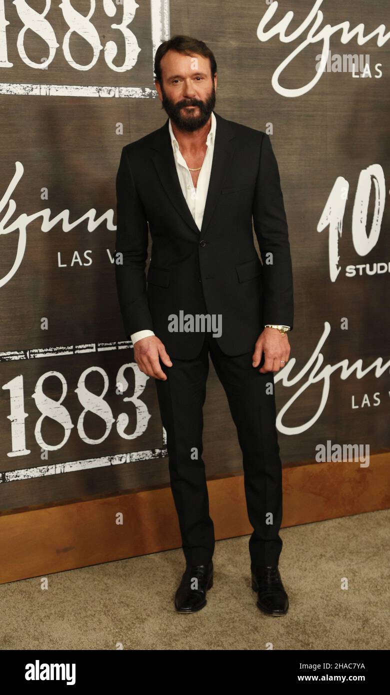 Las Vegas, United States. 12th Dec, 2021. Actor and singer Tim McGraw ...