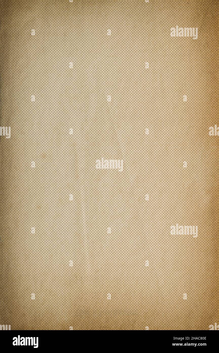 Used paper background with halftone effect. Stained paper sheet Stock ...
