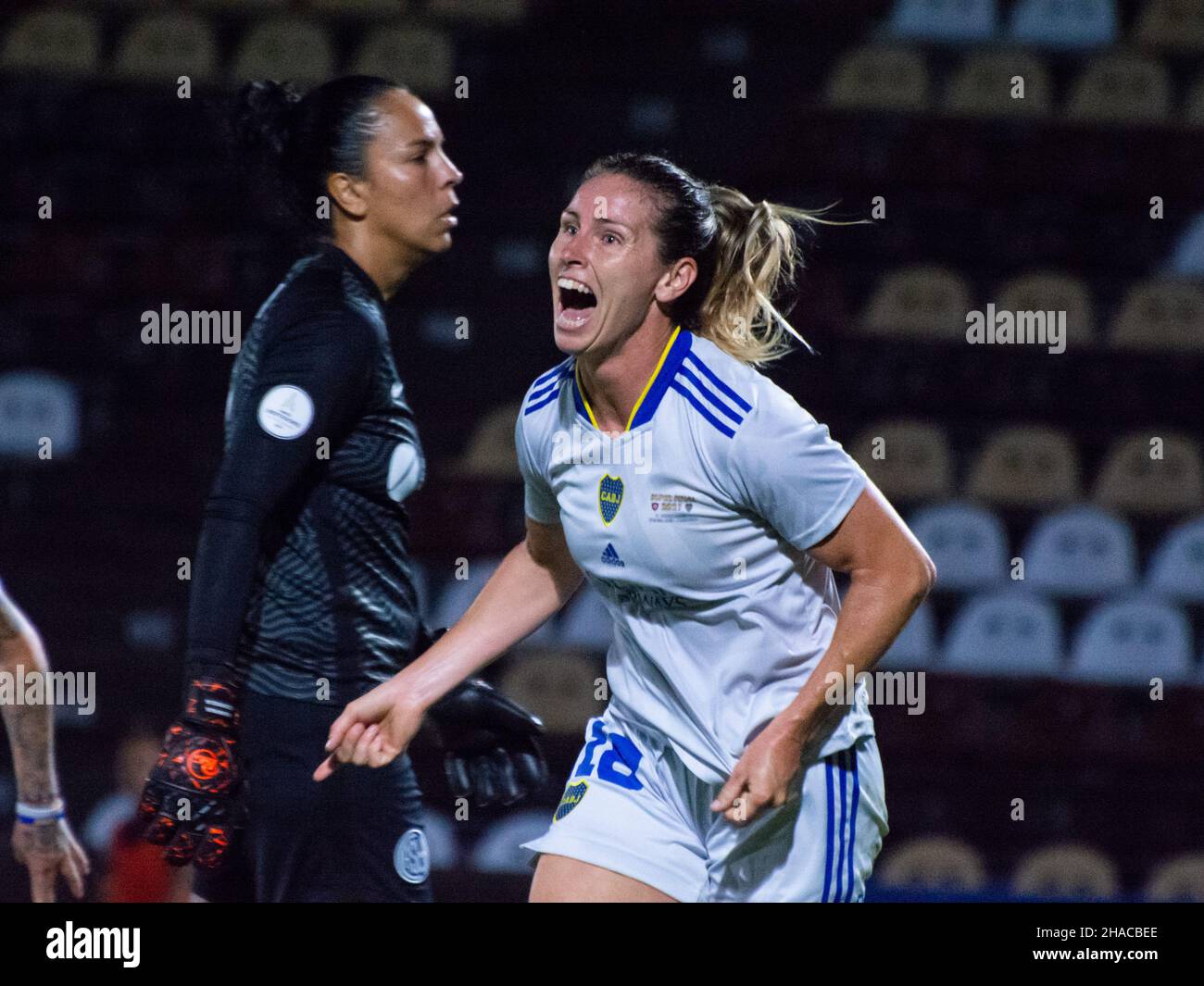 Vicente Lopez, Buenos Aires, Arg Clarisa Huber (#18 Boca) celebrates ...
