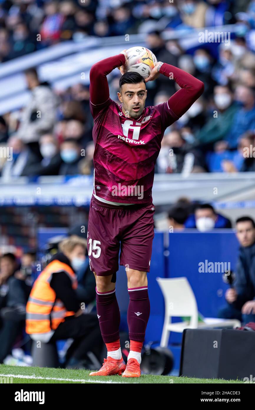 BARCELONA - NOV 28: Diego Rico in action during the La Liga match ...