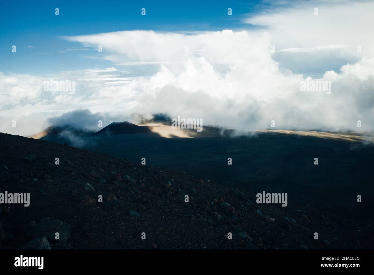 Mauna loa volcano top view hi-res stock photography and images - Alamy