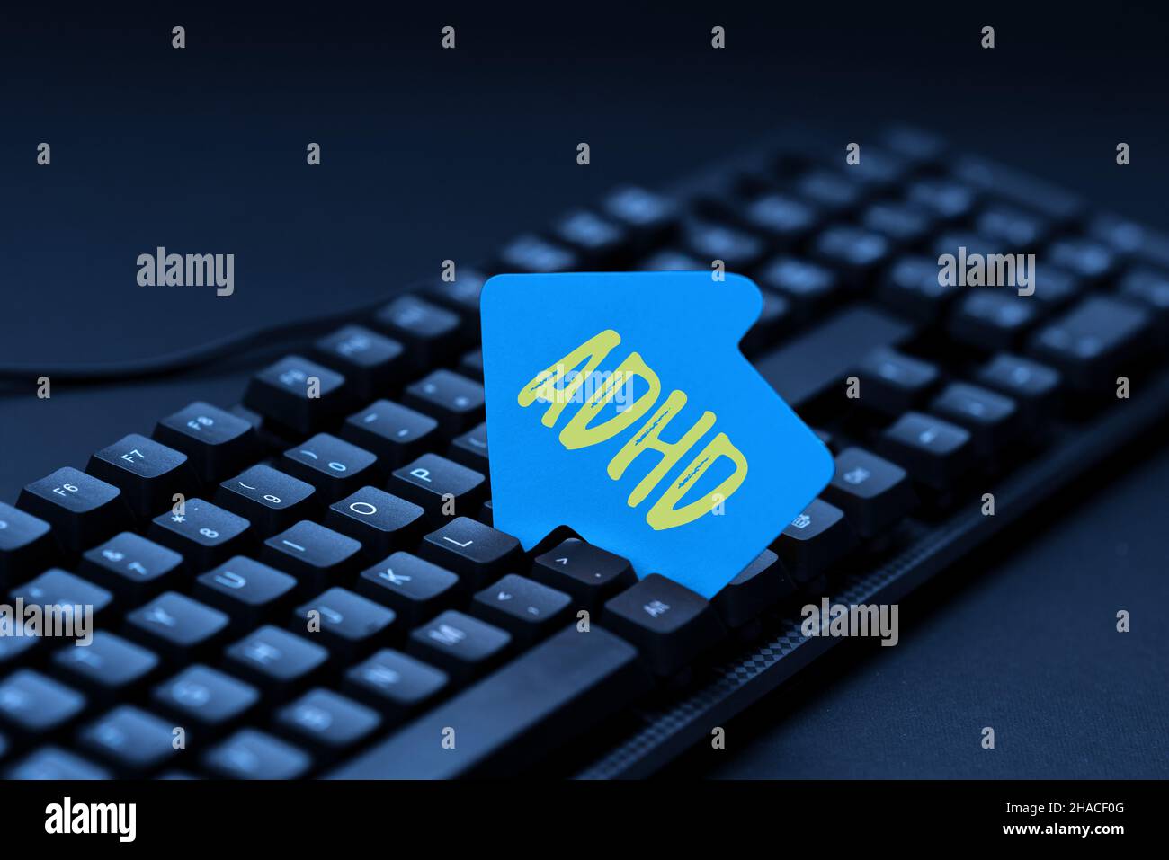 Sign displaying Adhd. Internet Concept Mental health disorder of ...