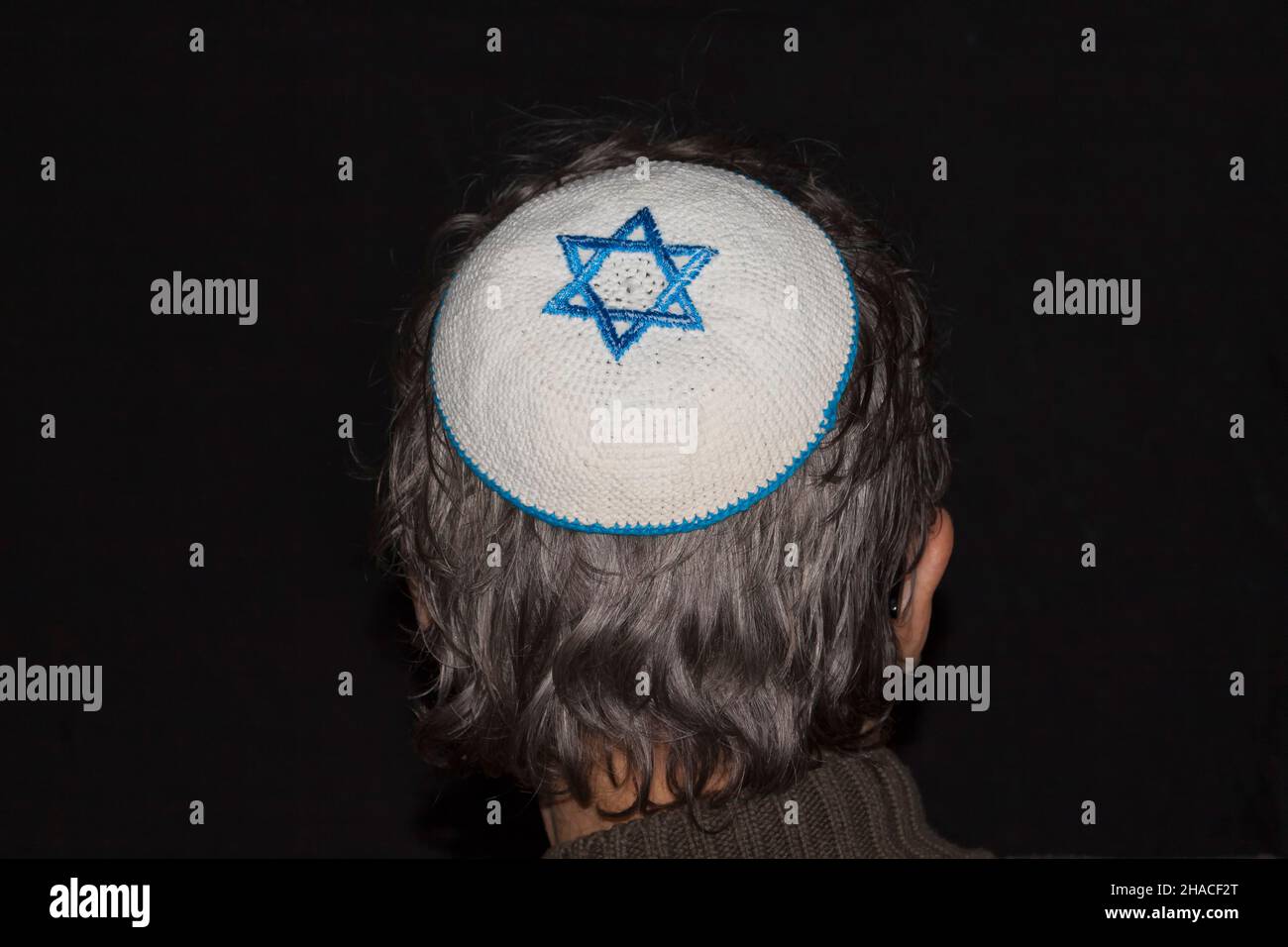 Jewish man with a kippah, Jerusalem, Israel Stock Photo - Alamy