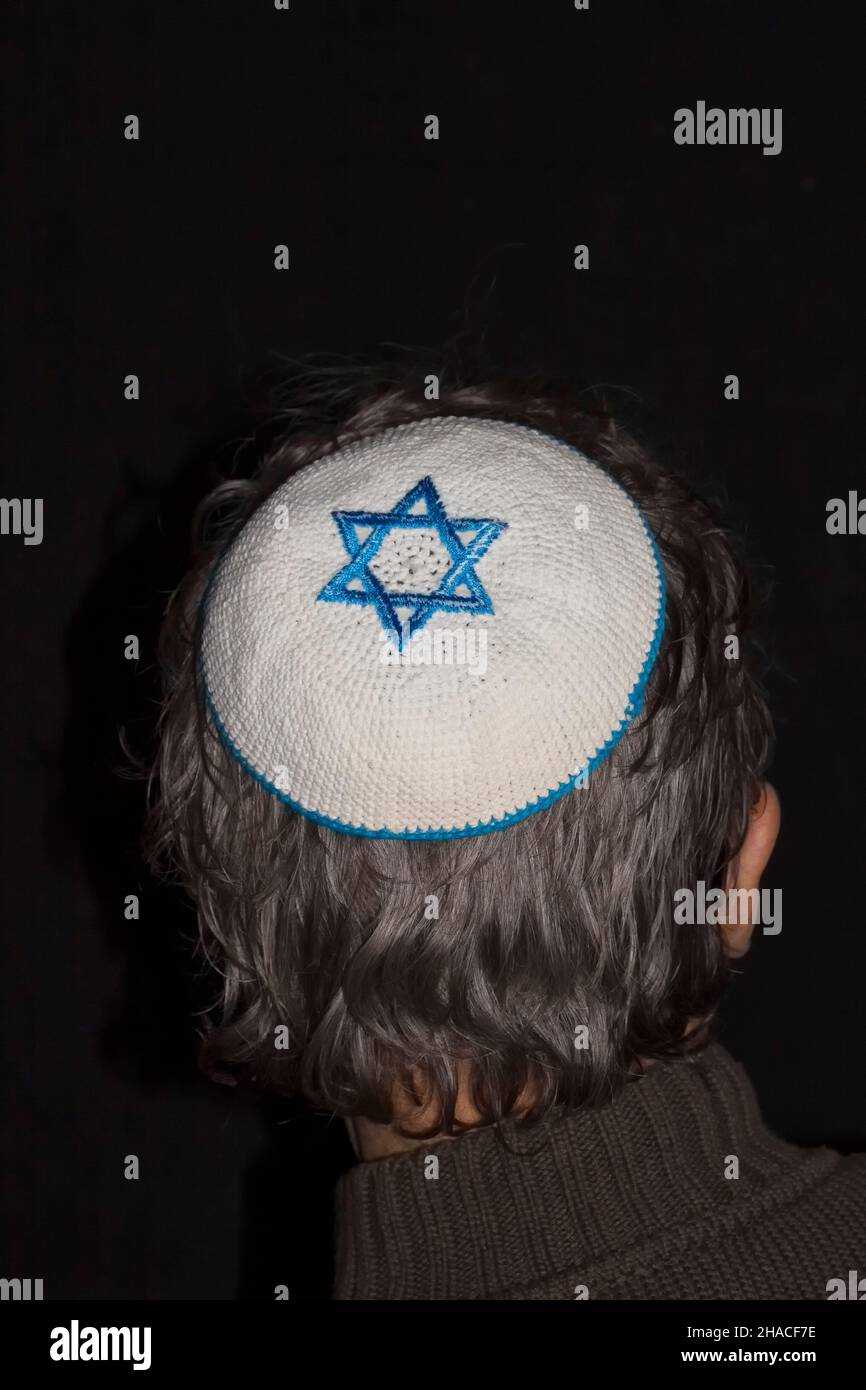 Jewish man with a kippah, Jerusalem, Israel Stock Photo - Alamy
